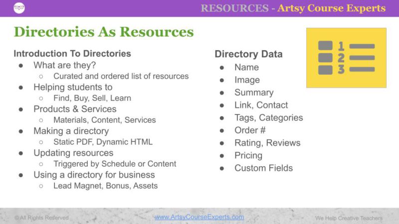 Using A Directory Of Resources For Online Course Teachers - Artsy ...