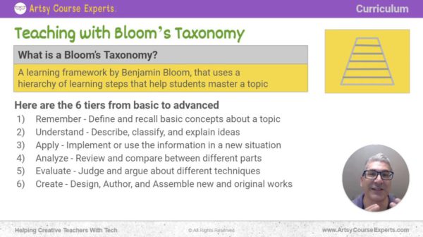 Bloom’s Taxonomy for Creative Teachers - Artsy Course Experts