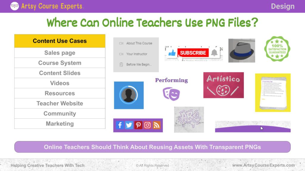 Transparent PNG Images For Online Course Teachers - Artsy Course Experts