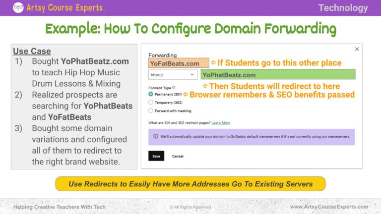 How to Forward Domains for More Traffic - Artsy Course Experts