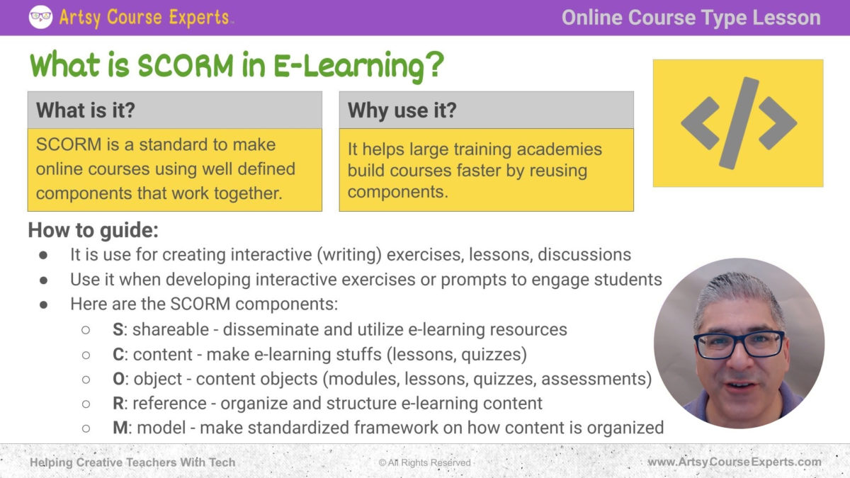 Introduction to SCORM for Online Course Creators - Artsy Course Experts