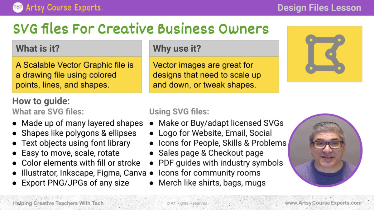 What are SVG Image Files for Course Creators - Artsy Course Experts